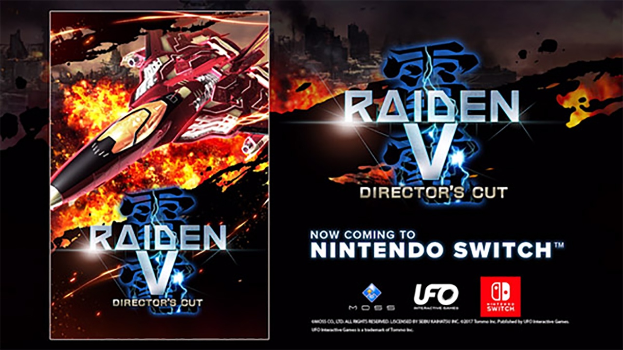 La acción shoot'em up de Raiden V confirma lanzamiento en Switch
